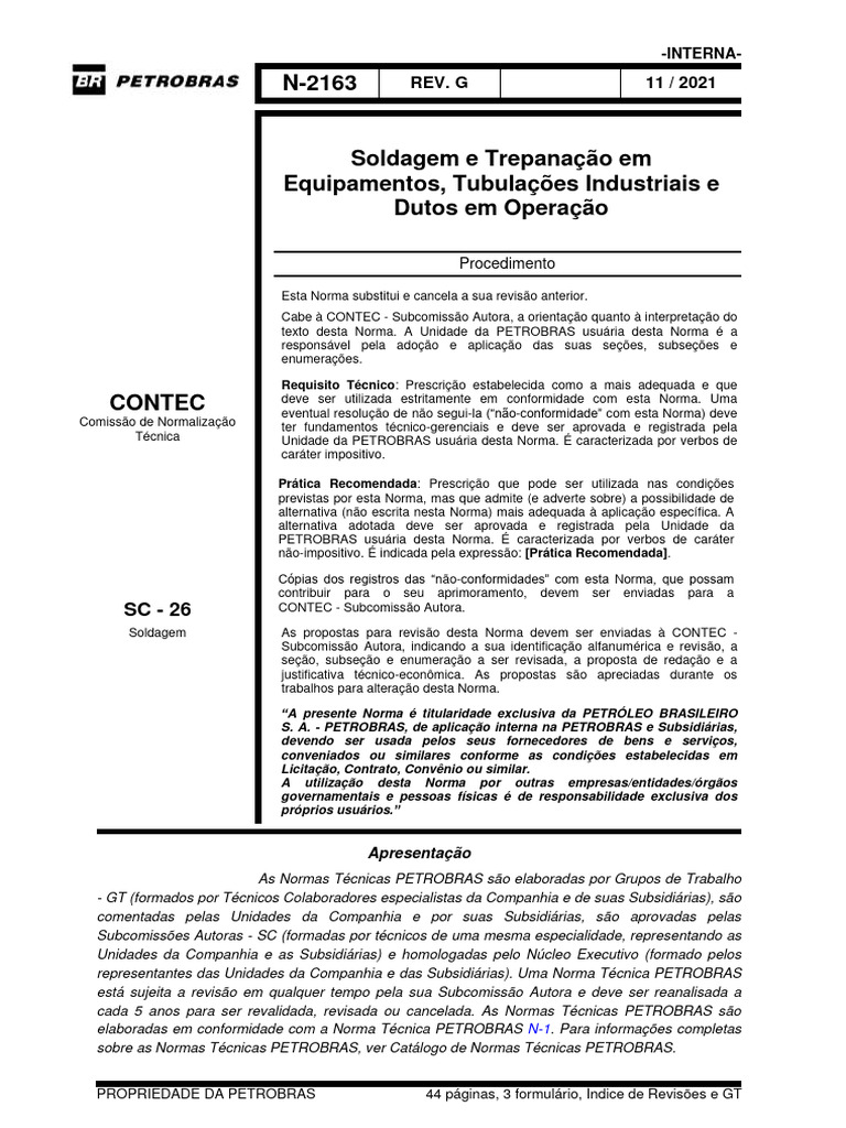 N 2163 Soldagem | PDF