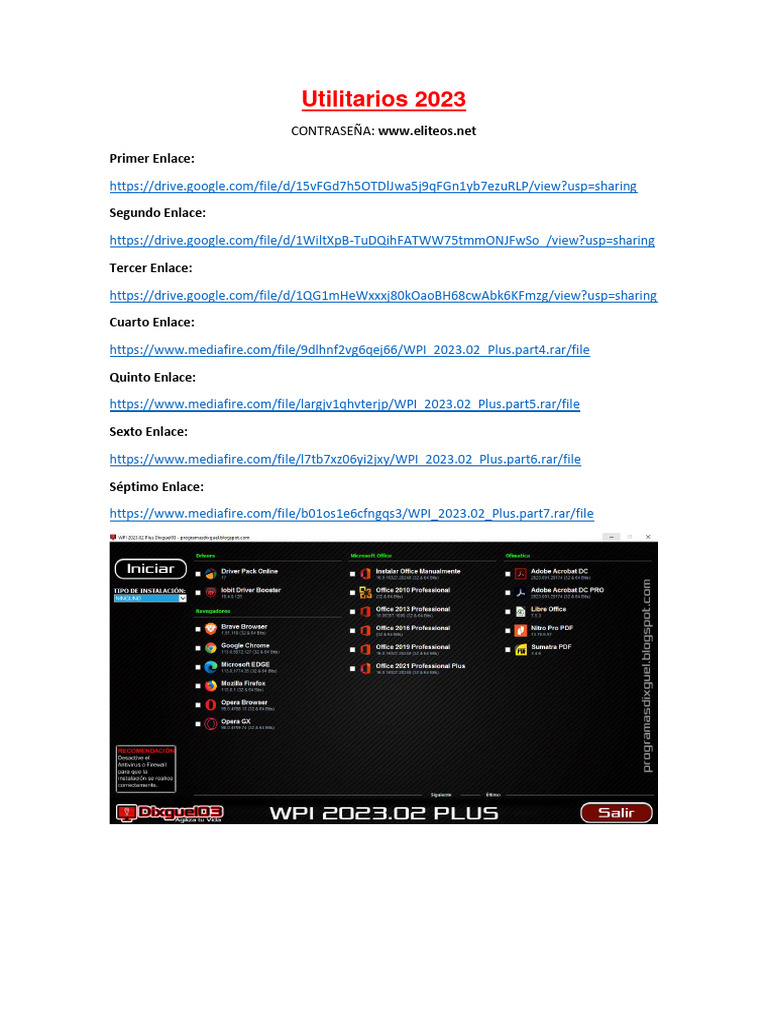 Utilitarios 2023 | PDF