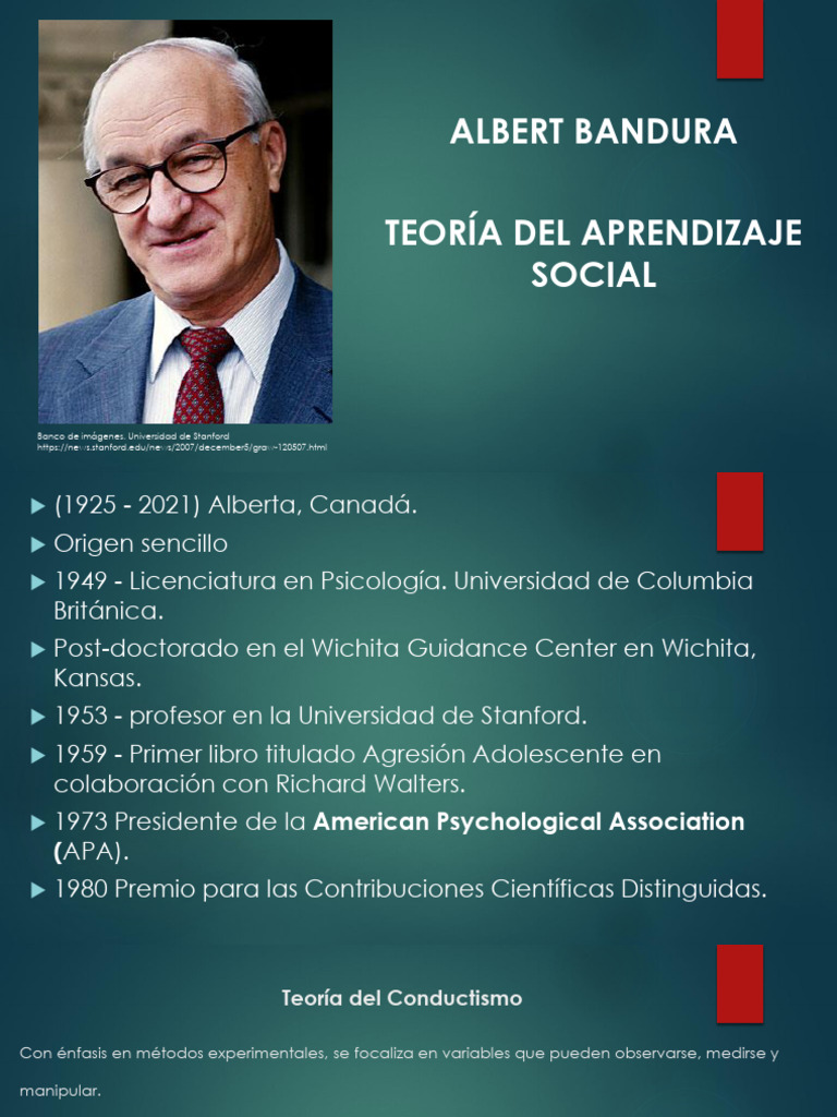 Albert Bandura. Teoría Del Aprendizaje Social | Descargar gratis PDF ...