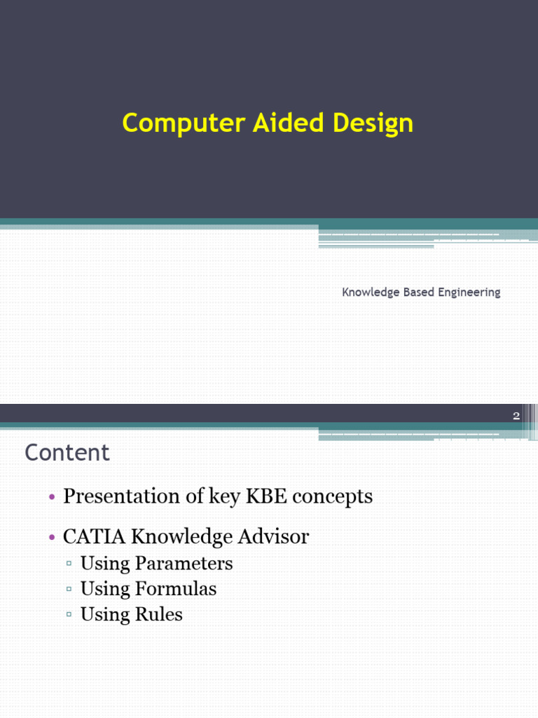 CAD Course KBE Basics | PDF