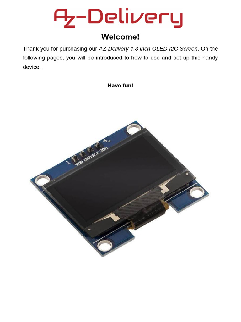 1.3 Inch OLED I2C Display - EN | PDF | Parameter (Computer Programming ...