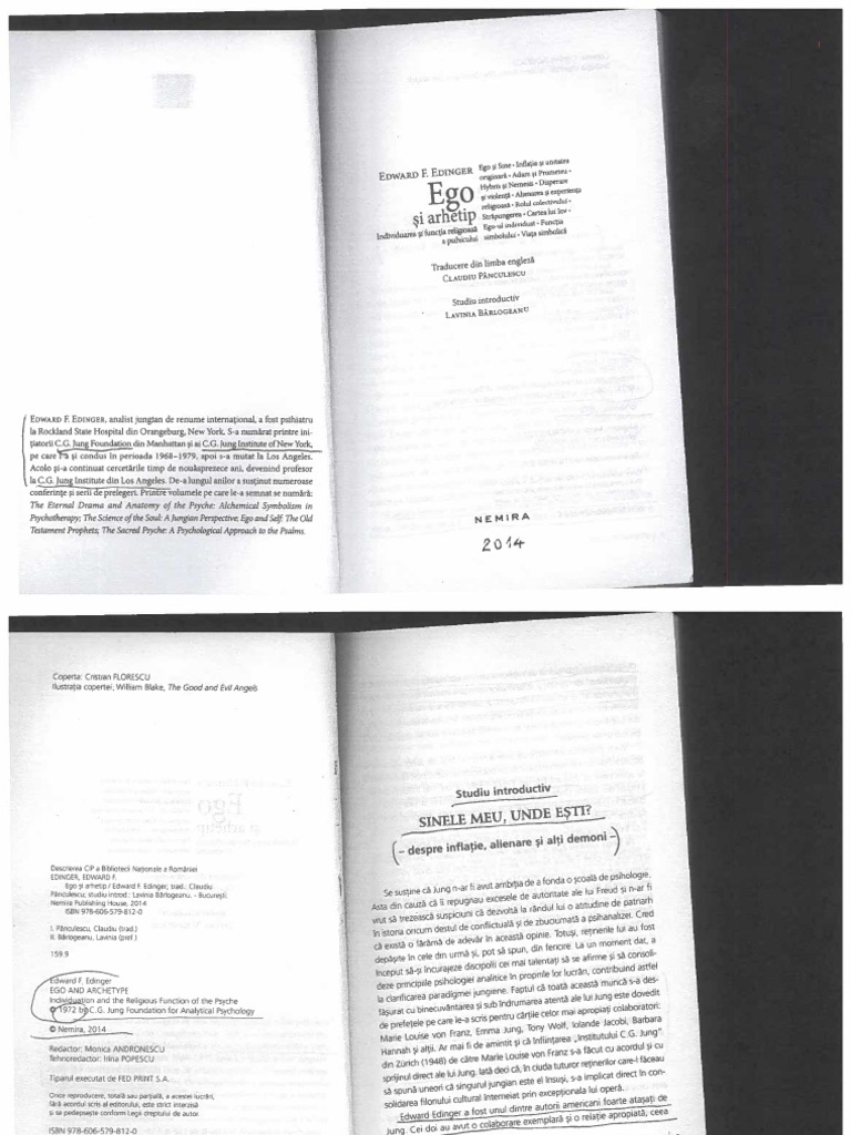 Ego Si Arhetip de Edward Edinger | PDF