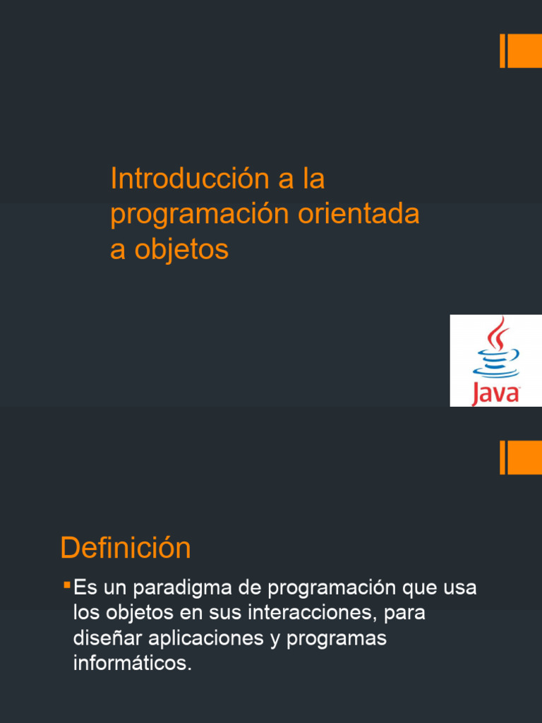 Introducción A La Programación Orientada A Objetos | PDF