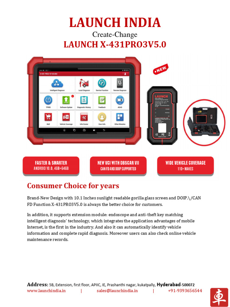Launch X431 Pro3 SE 2023 Model With Connector Box | PDF | Vehicles ...