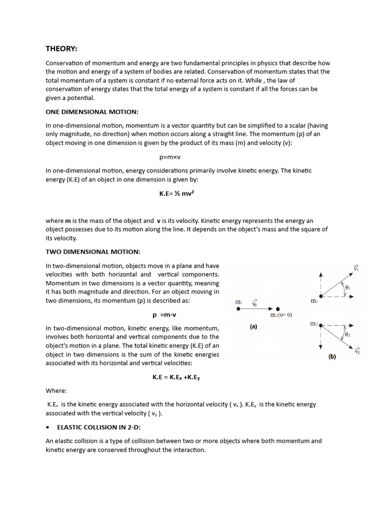 Phy Lab 06 Theory Part-1 | PDF | Momentum | Collision Phy Lab 06 Theory Part-1 | PDF | Momentum | Collision