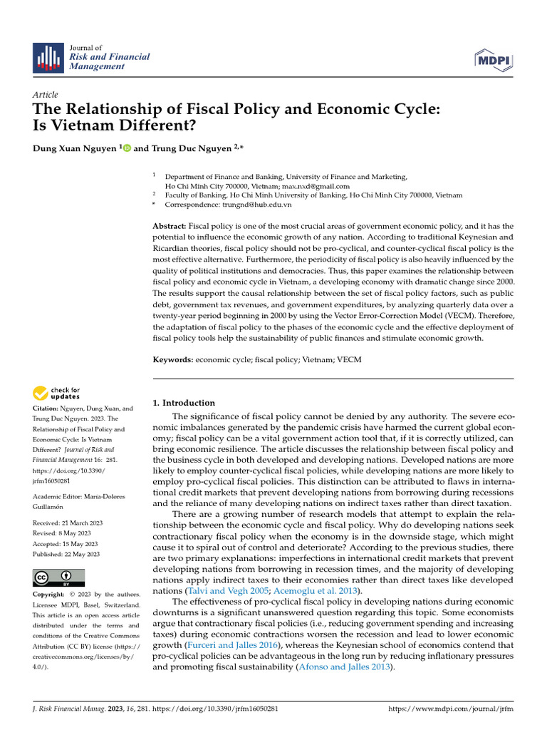 The Relationship of Fiscal Policy and Economic Cycle Is Vietnam Different? | PDF | Fiscal Policy ...