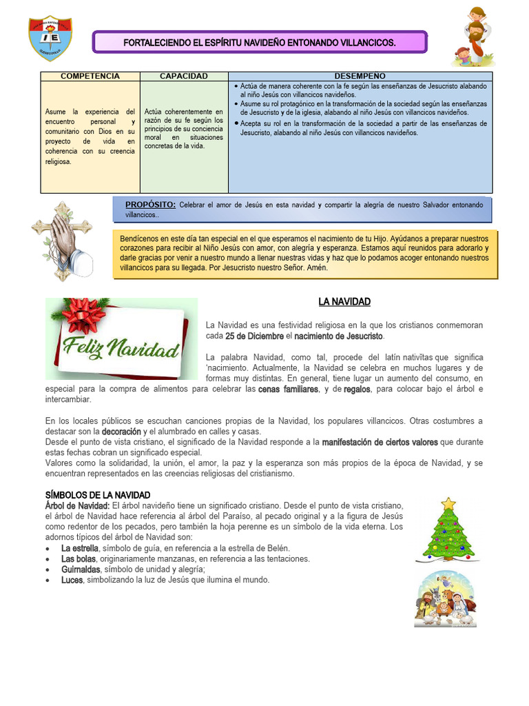 Tema 4 Navidad | PDF | Árbol de Navidad | Navidad