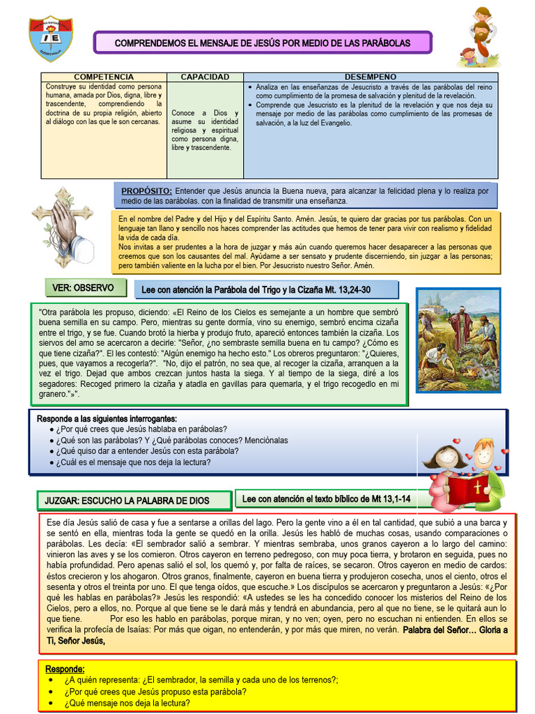 Tema 3 Parabolas Del Reino | PDF | Parábolas de Jesús | Jesús
