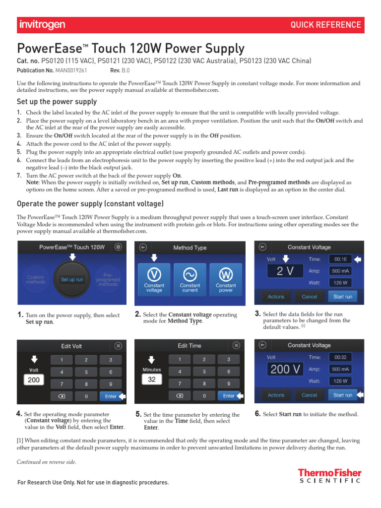 MAN0019261 PowerEase120W QR | PDF | Power Supply | Ac Power Plugs And ...