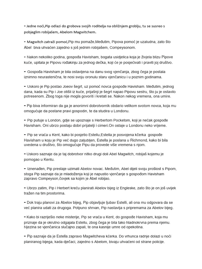 Velika Ocekivanja-Teze | PDF