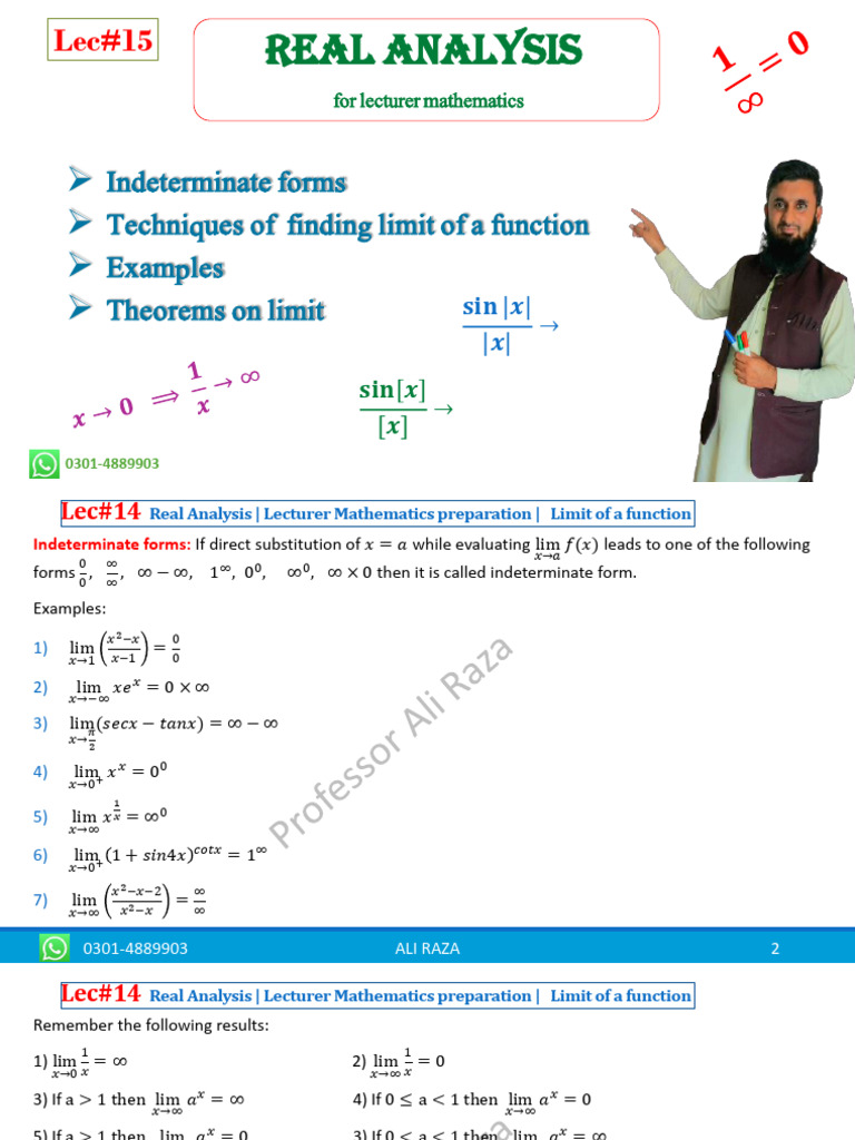 Real Analysis Lec#15 | PDF