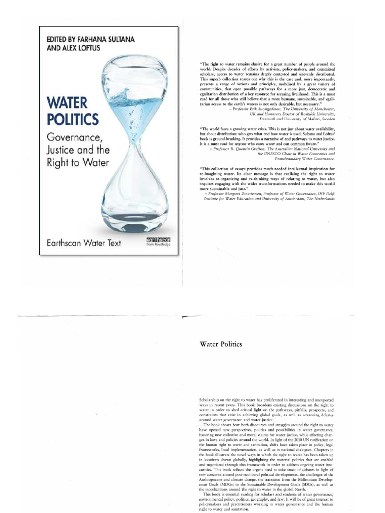 Water Politics Governance Justice and TH | PDF