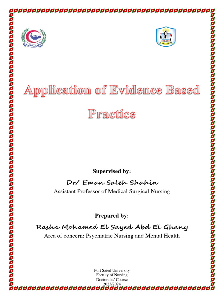Application EBP | PDF | Self-Improvement