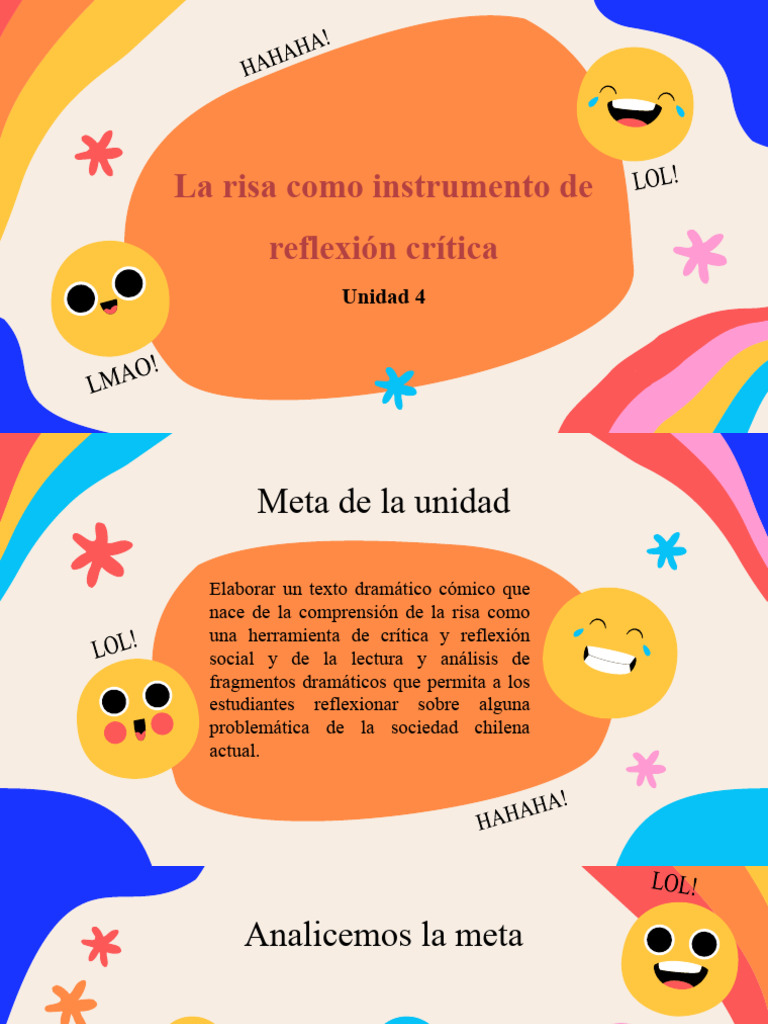 8º U4 - La Risa Como Instrumento de Reflexión Crítica | PDF | La risa | Comedia
