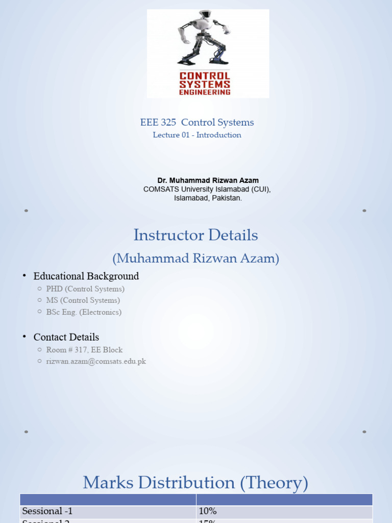 EEE 325 - Lecture 01 Introduction | PDF