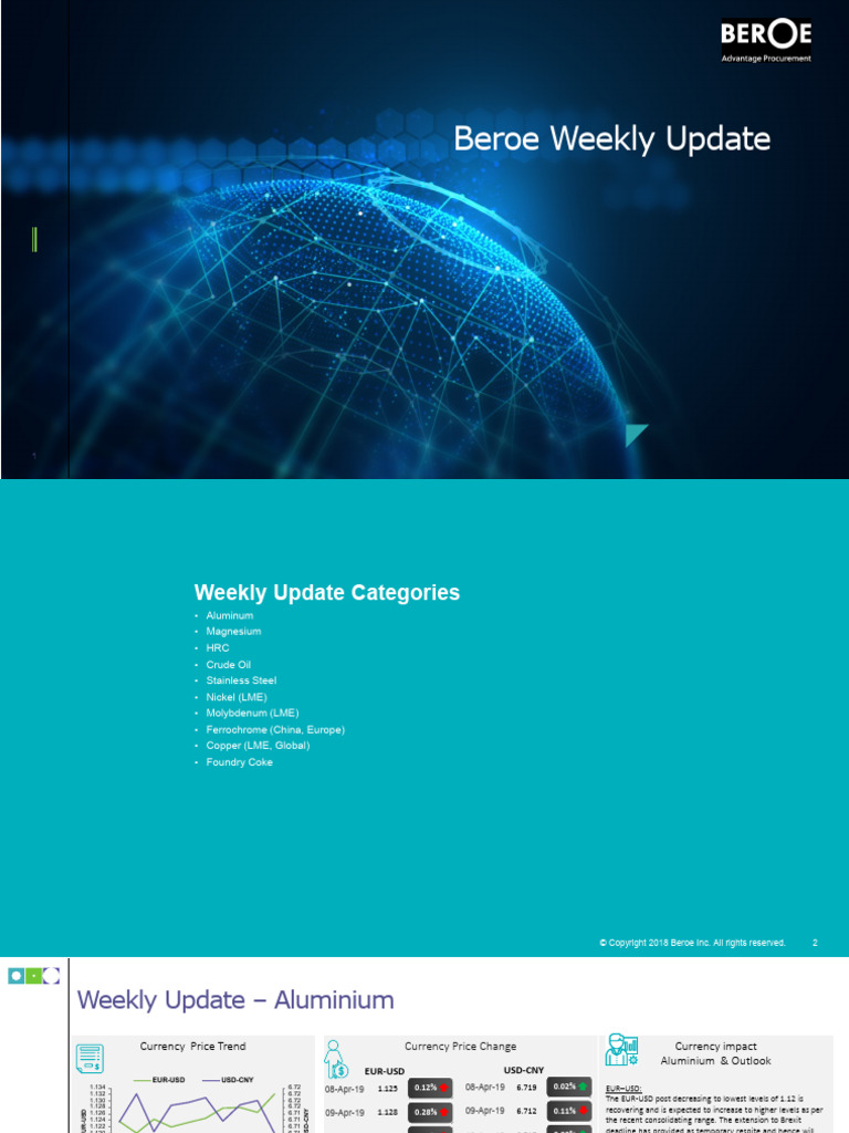 Sample 7 Weekly Update - Currency Tracking and Impact Assessment | PDF