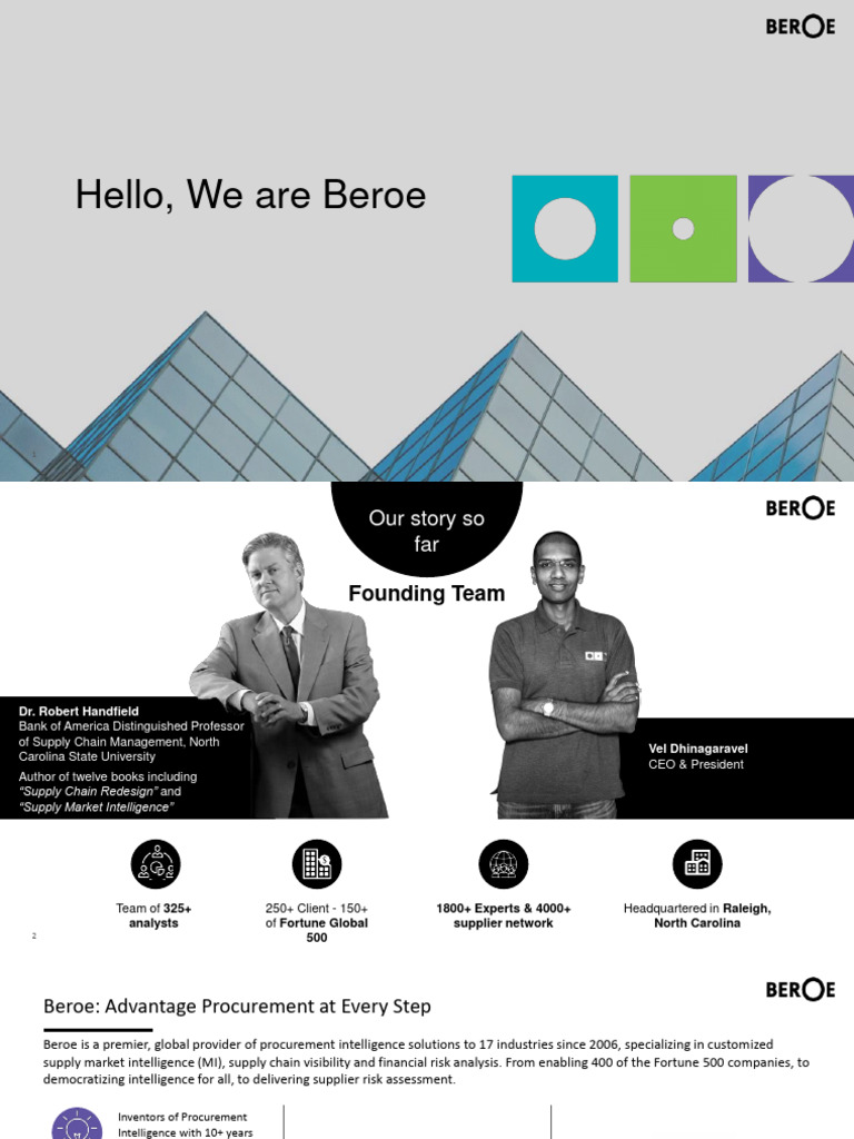 Beroe Corporate Overview | PDF | Procurement | Supply Chain