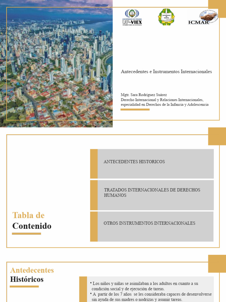 Presentacion - Tema2 - Modulo1 - Diplomado Der - Niñez - ICMAR | PDF