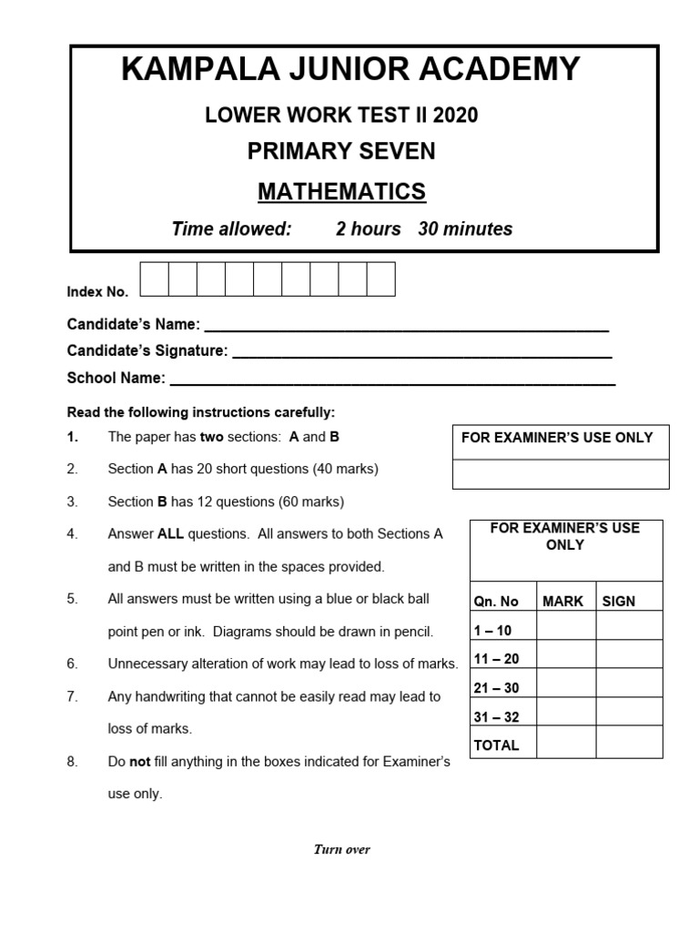 p.7 MTC Week 2 Test Exam Teacher - Ac | PDF | Mathematics