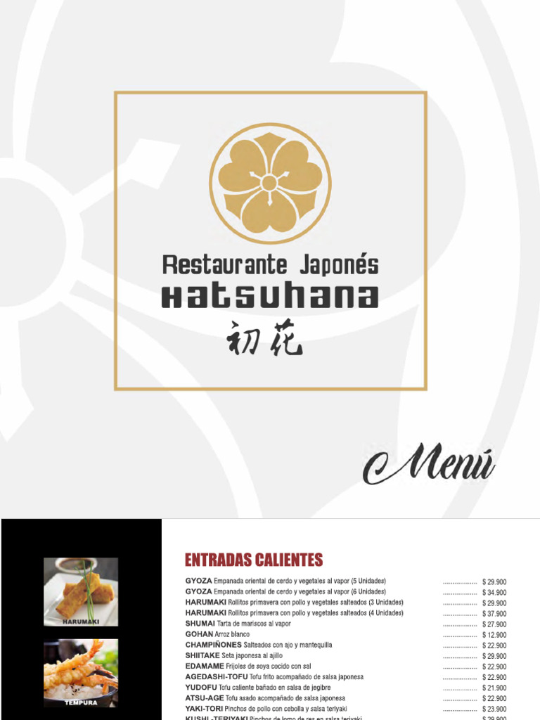 Menu Hatsuhana 2023 | PDF