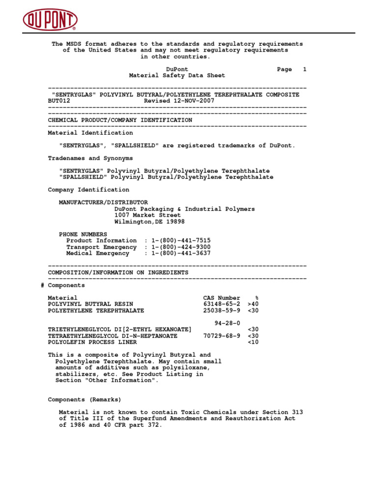 MSDS Spallshield | PDF