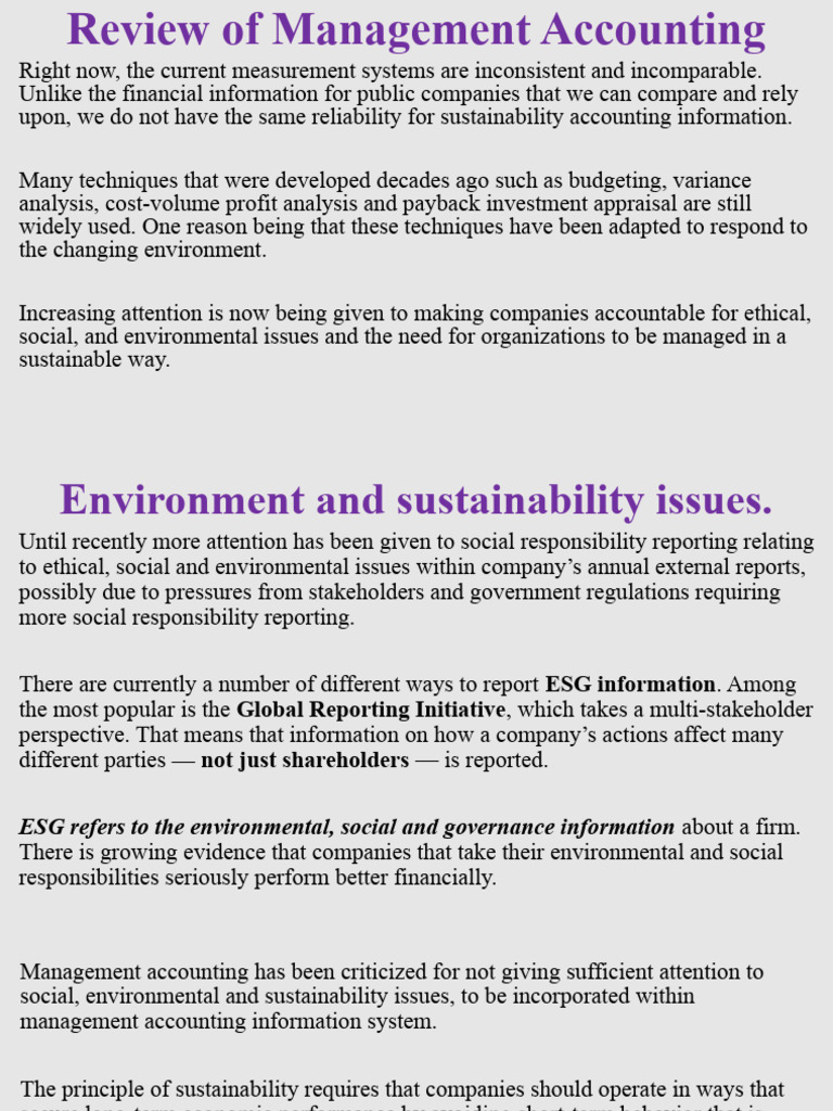 Module 10 - Sustainability Accounting | PDF | Corporate Social Responsibility | Sustainability