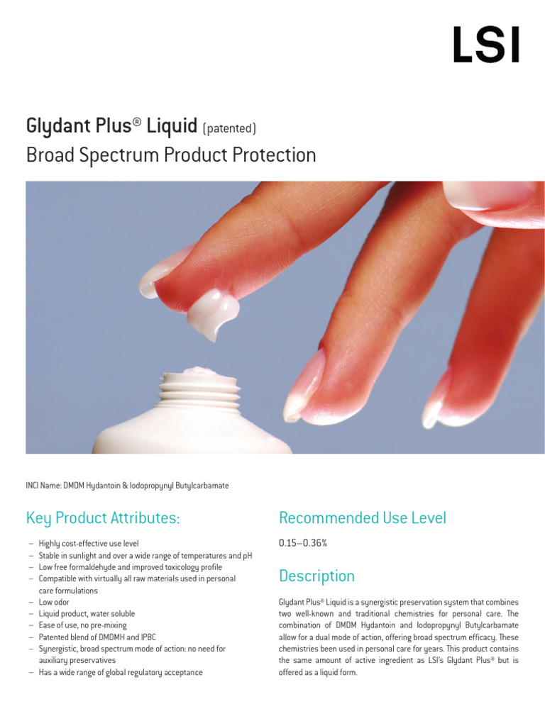 Glydant Plus Liquido | PDF | Shampoo | Formaldehyde