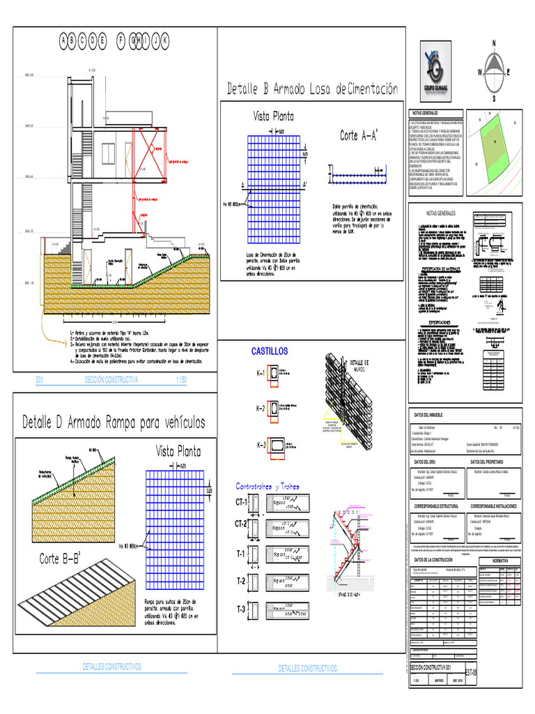 Cimentación Carlota-Sección Constructiva | PDF
