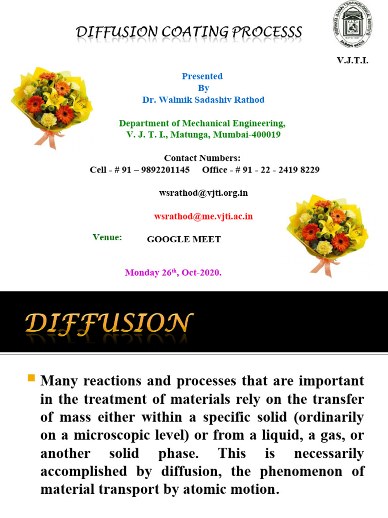 Diffusion Coating Processs-Final | PDF
