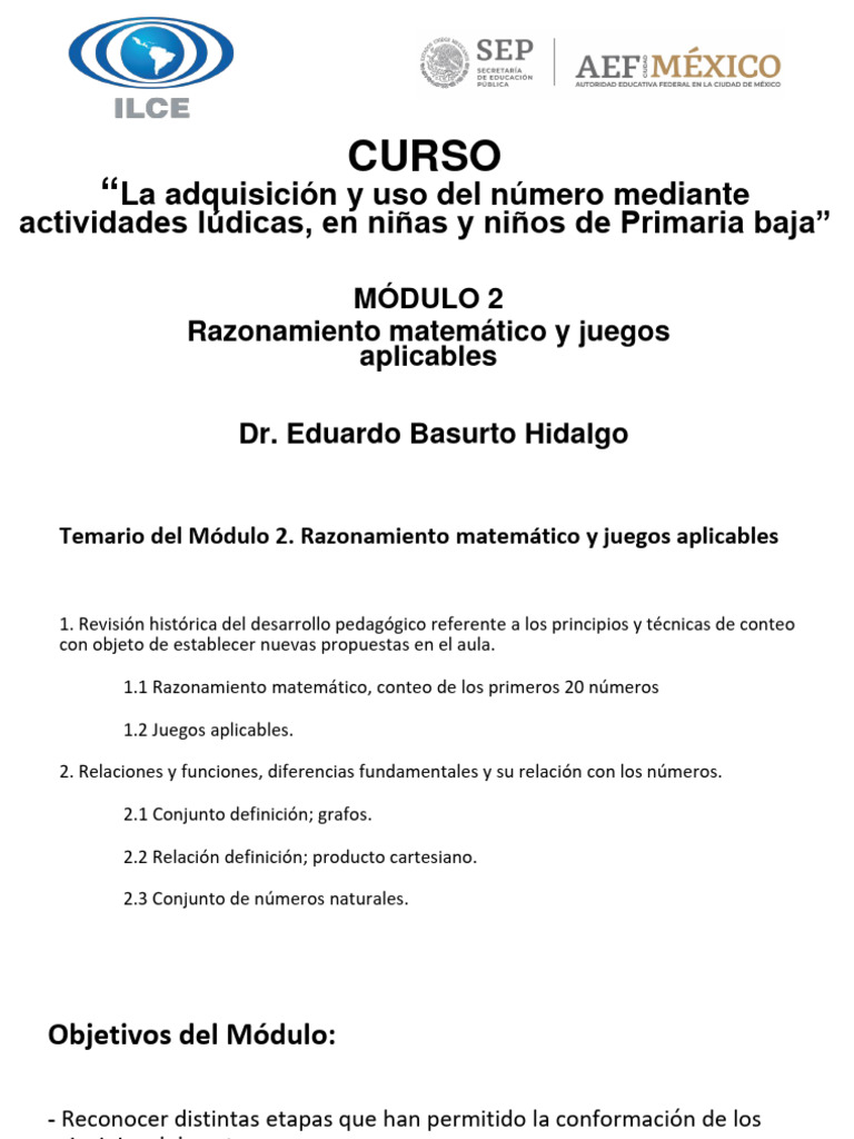 C2 2023 Presentacion Modulo 2 | PDF | Conjunto (Matemáticas) | Número ...