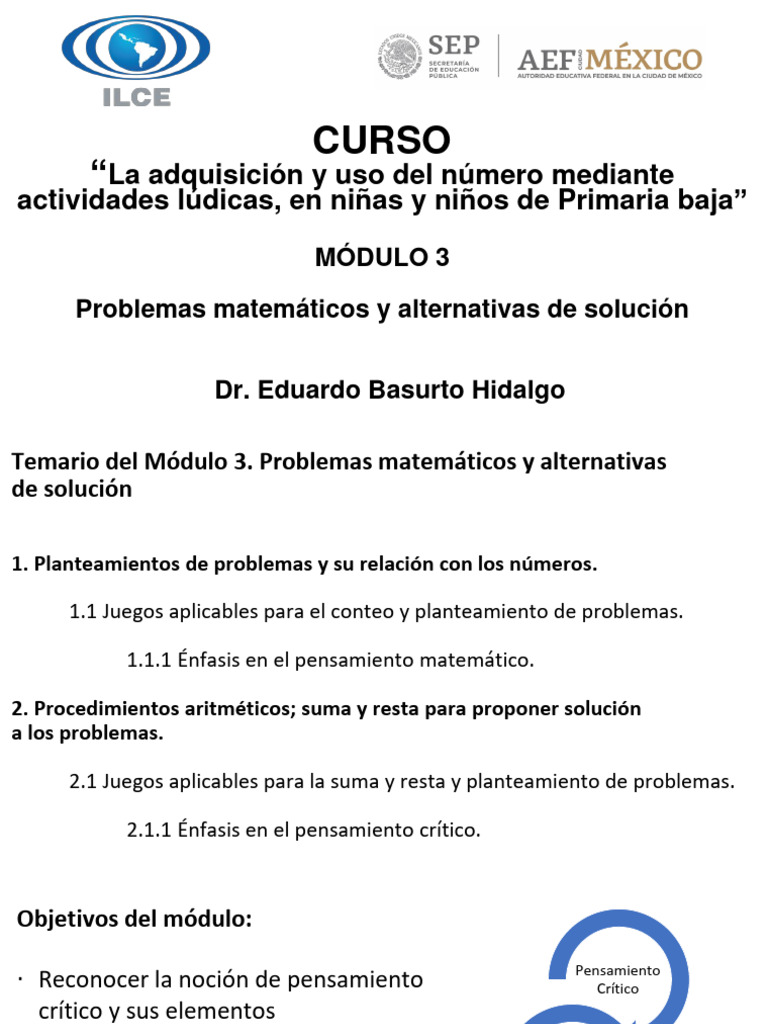 C2 2023 Presentacion Modulo 3 | PDF | Sustracción | Pensamiento
