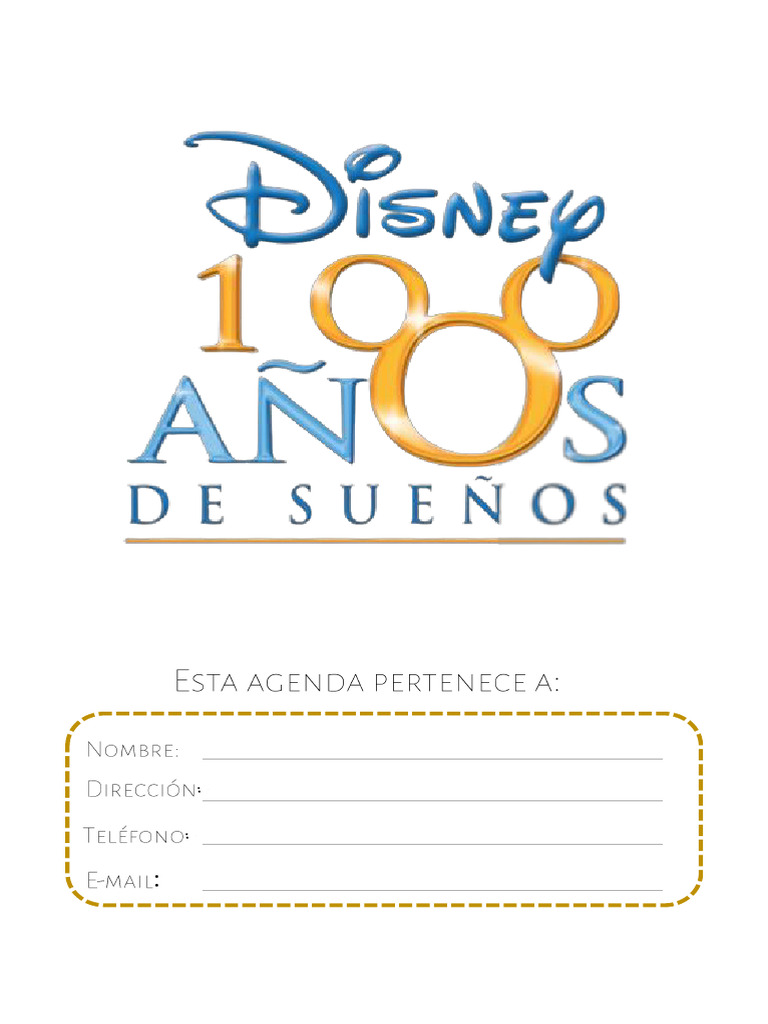 Agenda Disney 2025: Calendario y Notas | PDF