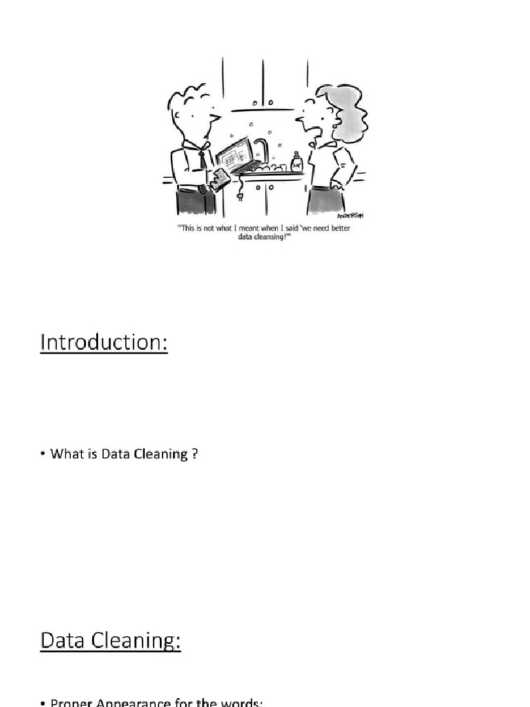 Data Cleaning Using Excel Presentation | PDF