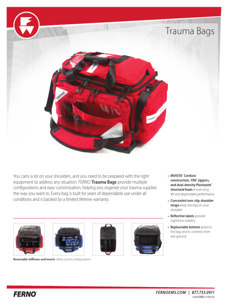 Sales Sheet Trauma Bags v3 | PDF | Consumer Goods | Equipment