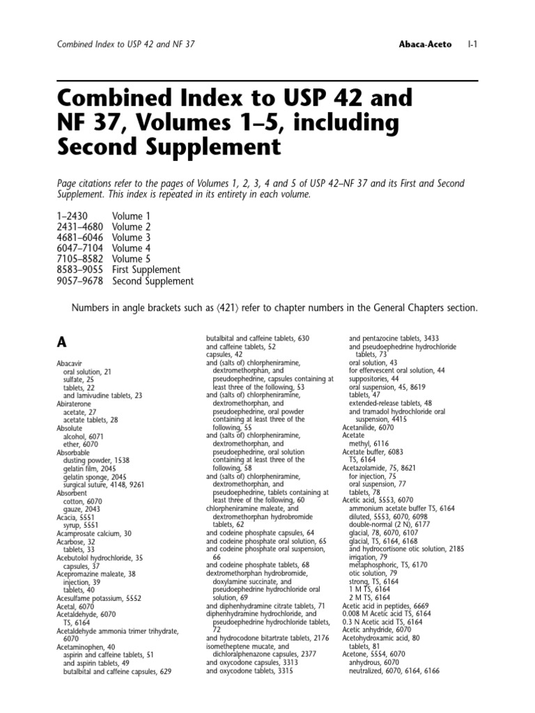 USP42-NF37 2S Index | PDF | Acid | Glycine
