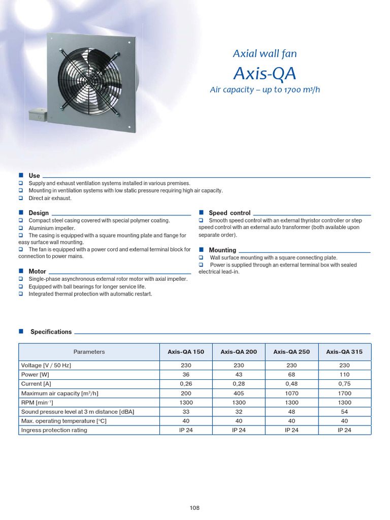 Axis Qa en | PDF | Electric Motor | Electromagnetism