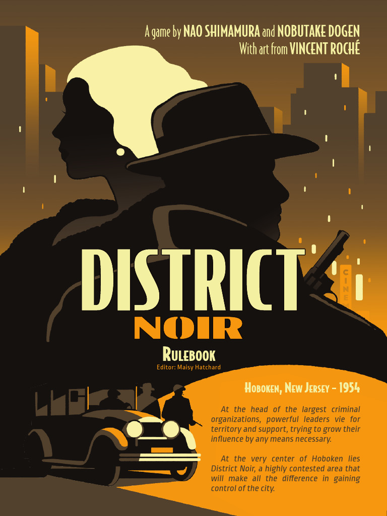 DISTRICT NOIR Rulebook EN | PDF | Playing Cards | Games Of Mental Skill