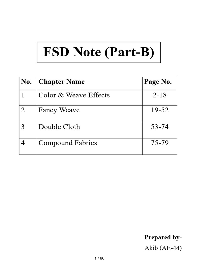 FSD Note (Part-B) - 1 | PDF | Home & Garden