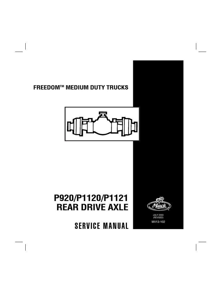 Freedom-Md Trucks - Reaxr Axle P920-P1120-P1121-Service | PDF