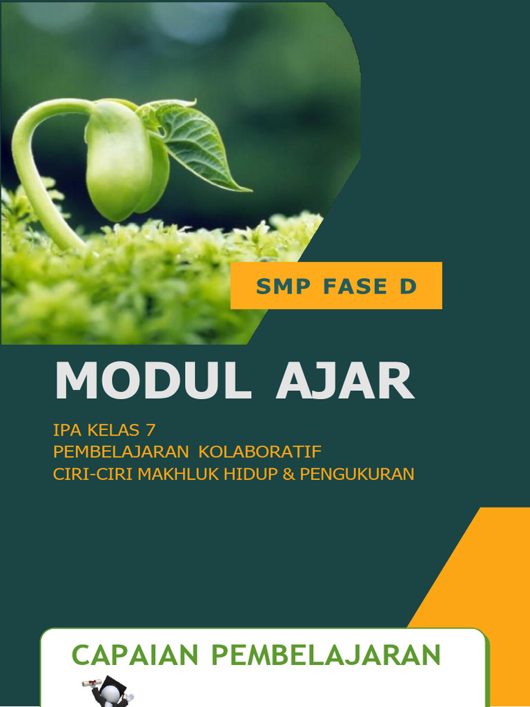 Modul Ajar Ciri-Ciri Makhluk Hidup | PDF