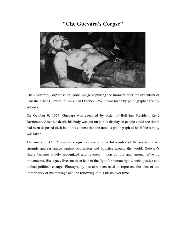 Che Guevara's Iconic Death Photo | PDF | Social Science | History