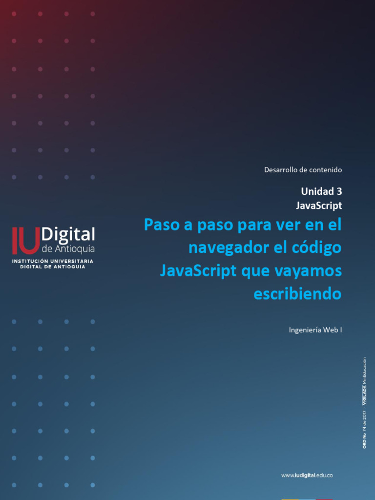 DG - PDF - ING - WEB - I - U3 - Paso A Paso | PDF | Script Java | Red mundial