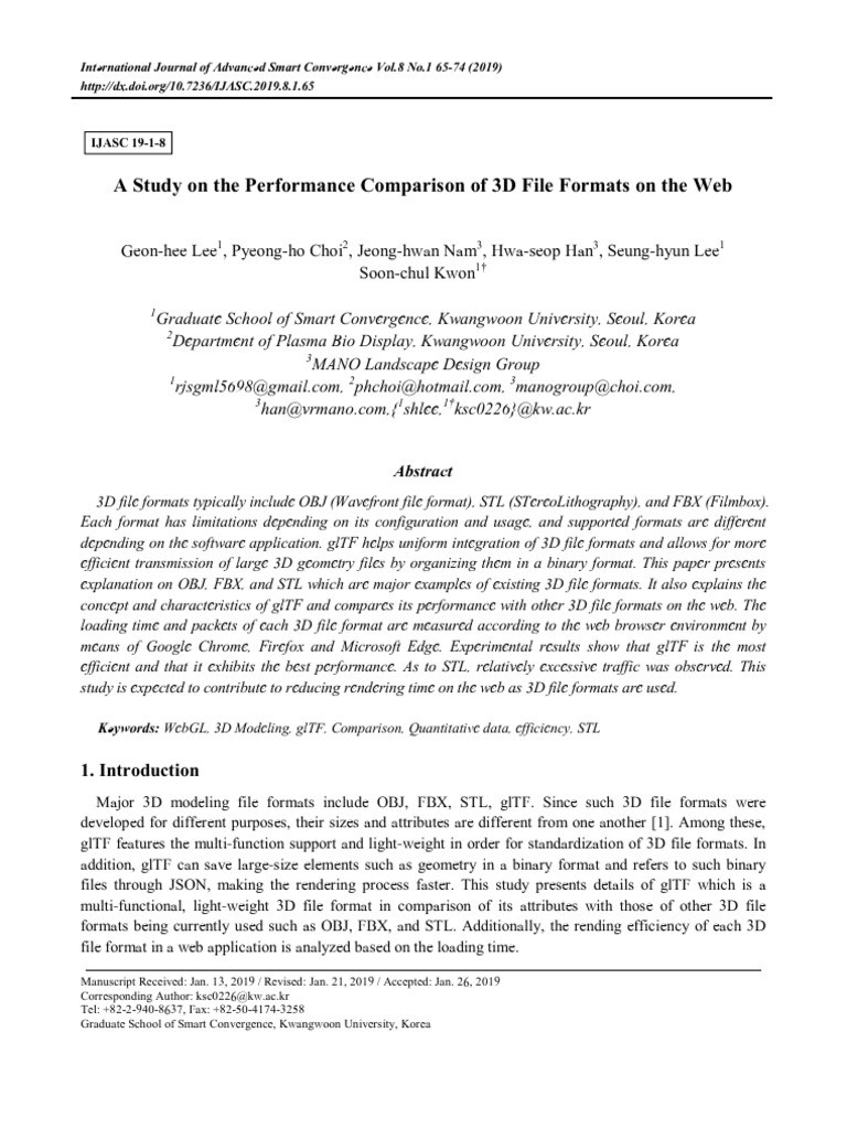 A Study On The Performance Comparison of 3D File Formats On The Web ...