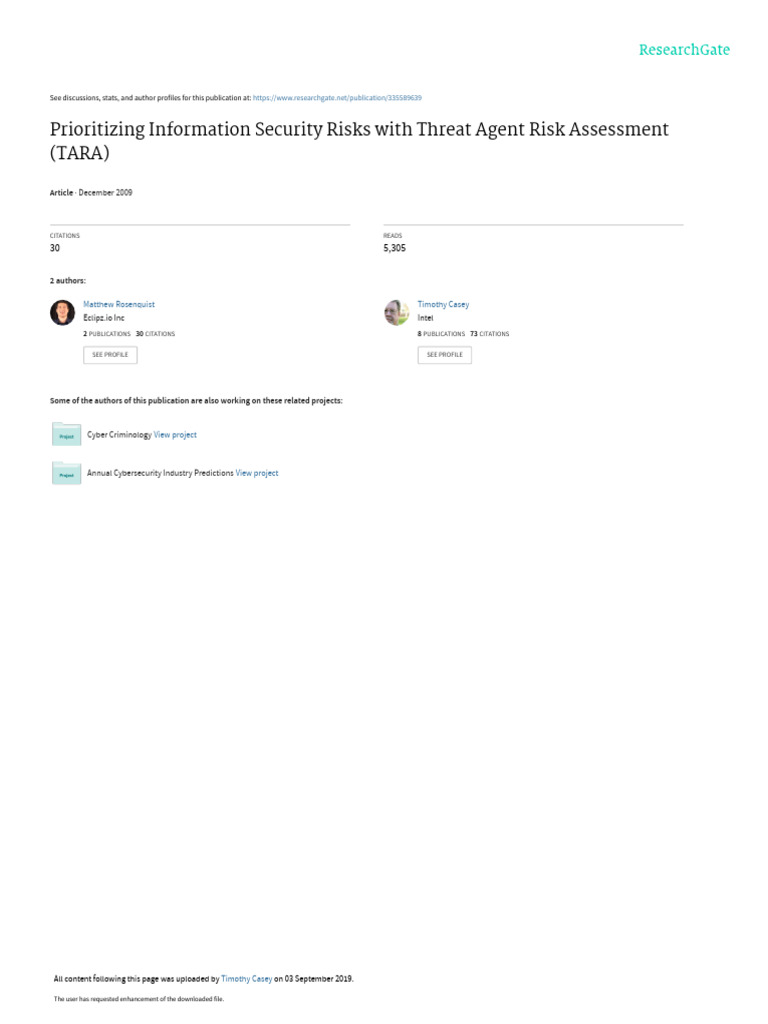 IT Security Risk Prioritization | PDF | Vulnerability (Computing ...