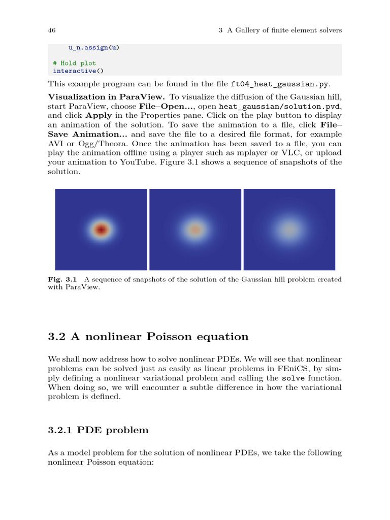 Solving PDEs in Python The FEniCS Tutorial I (Hans Petter Langtangen, Anders Logg) (Z-Library ...