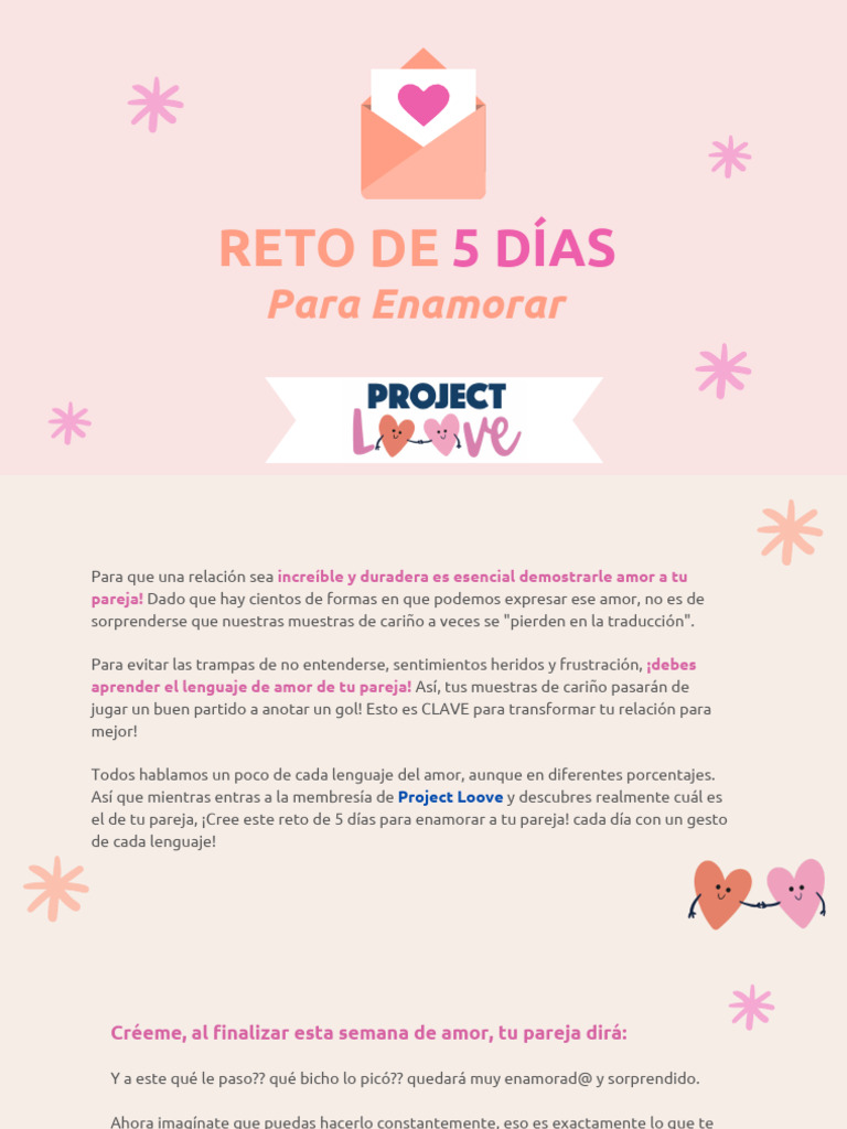 Reto de 5 Días para El Amor | PDF