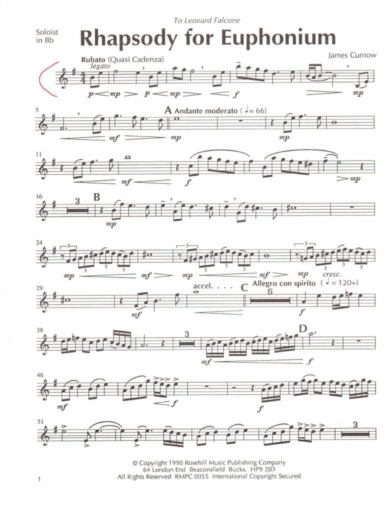 Audición - Eufonio 2024 | PDF