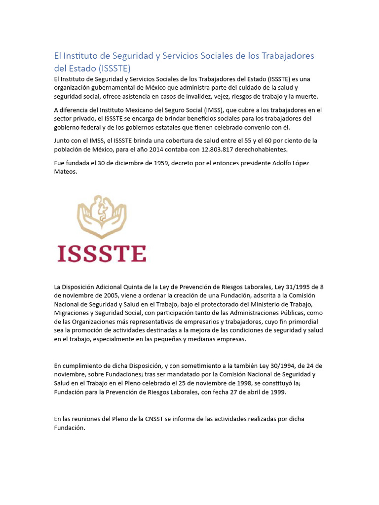 Issste | PDF