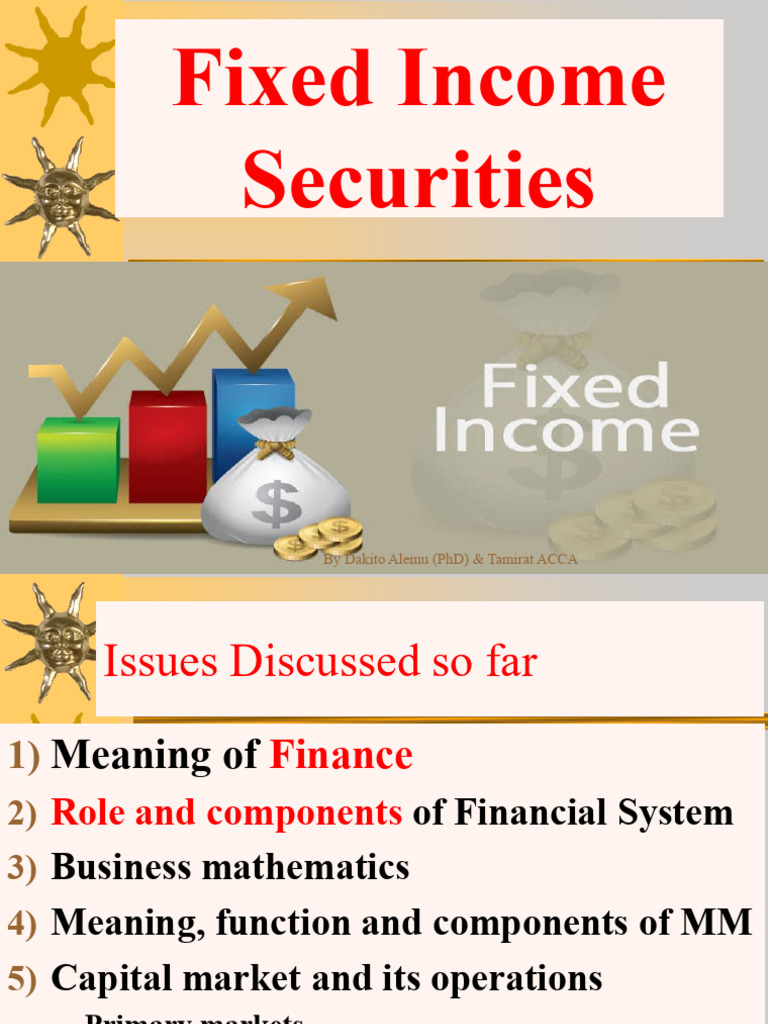Fixed Income Securities | PDF