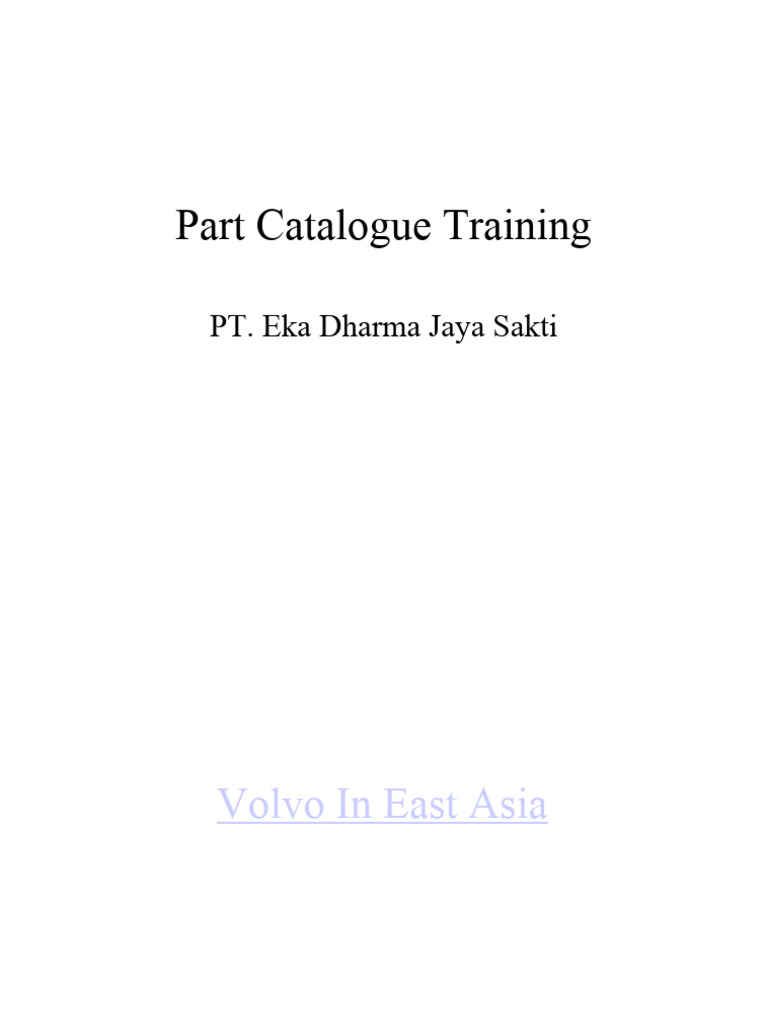 Training Part Catalogue | PDF